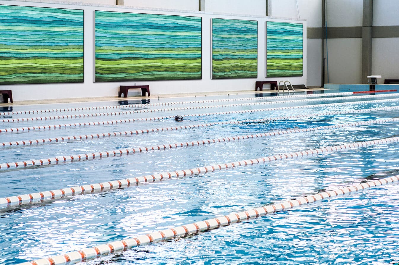 Producten Pool Sound Absorbers verbetering akoestiek zwembad